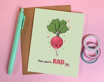 Radish Birthday Card - Etsy