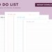 To Do List Printable or Digital Planner, PDF - Etsy