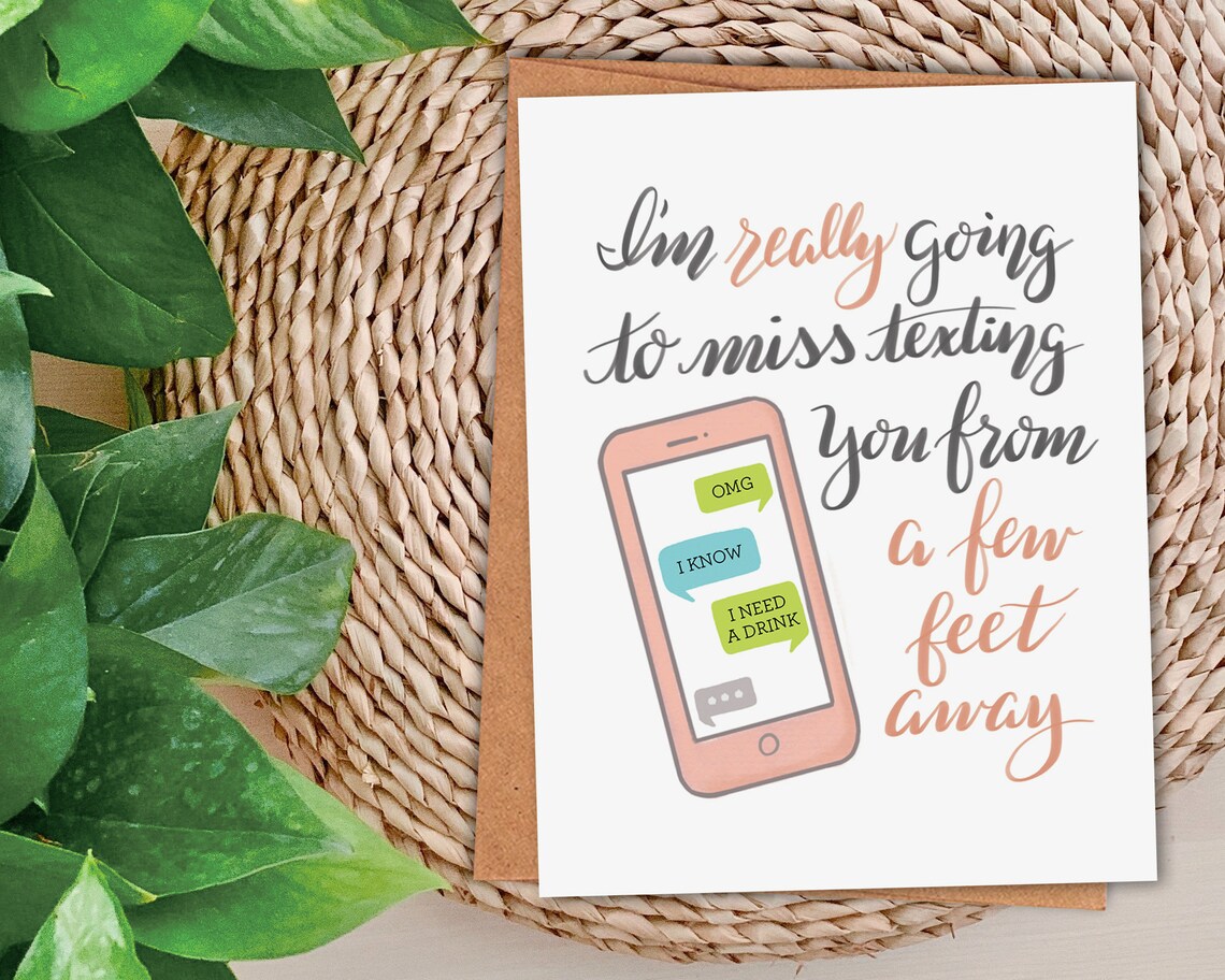 Coworker Goodbye Card Last Day Card Funny Goodbye Hand | Etsy