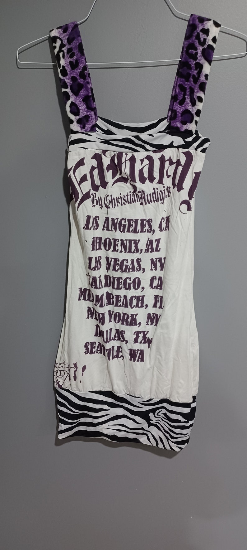 Vintage Ed Hardy Sequined Shirt Dress. One of a Kind. - Etsy