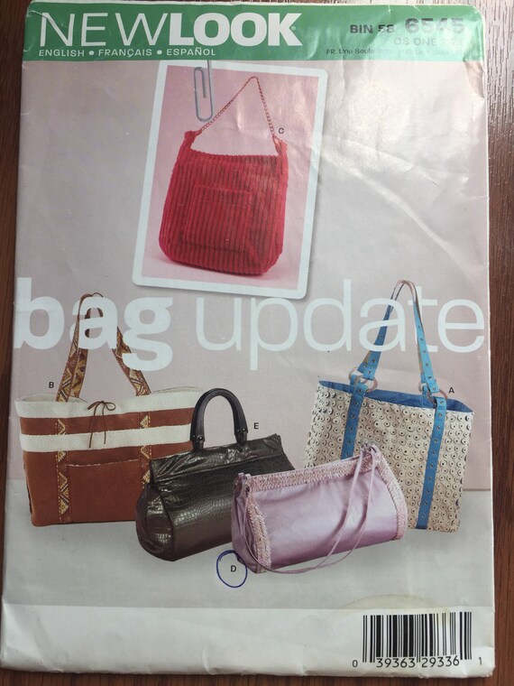 Uncut New Look 6545 by Simplicity Bin 58 One Size - Etsy