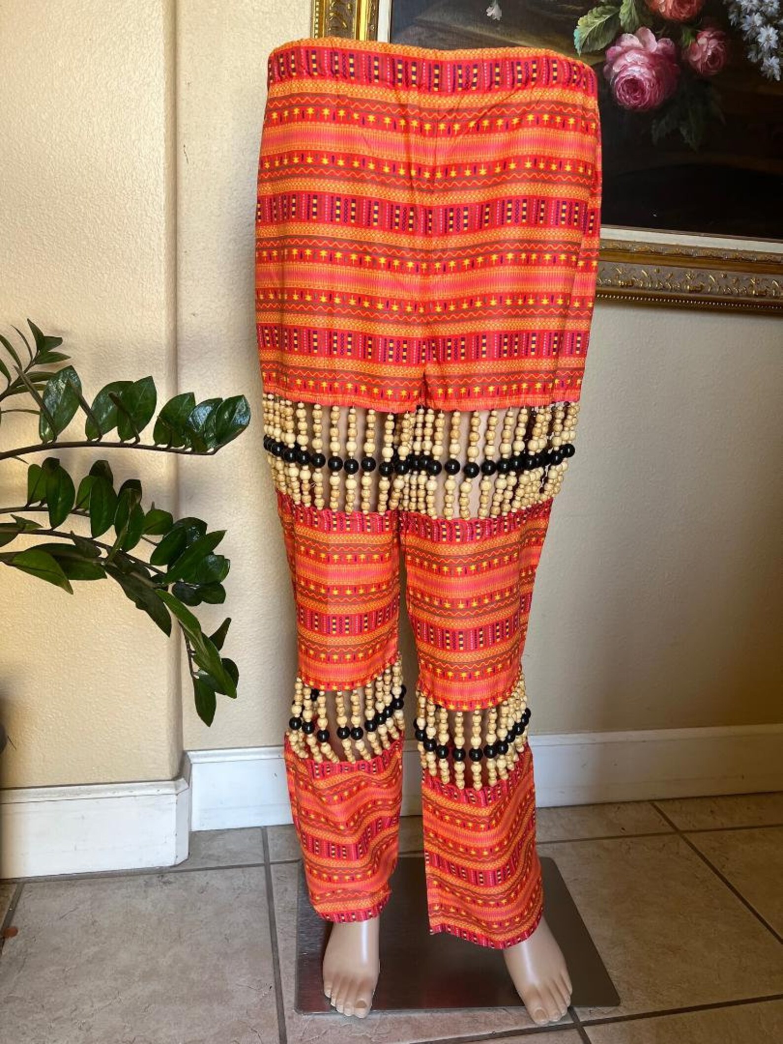 Adult Unisex African Lion King Pants With Beads Performance Costume - Etsy