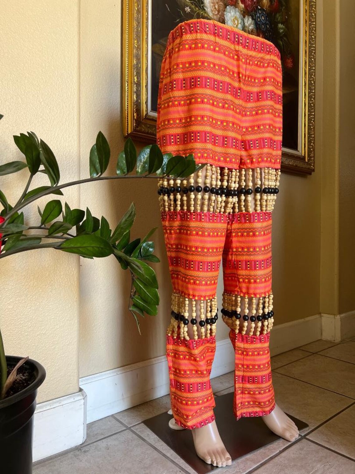 Adult Unisex African Lion King Pants With Beads Performance Costume - Etsy