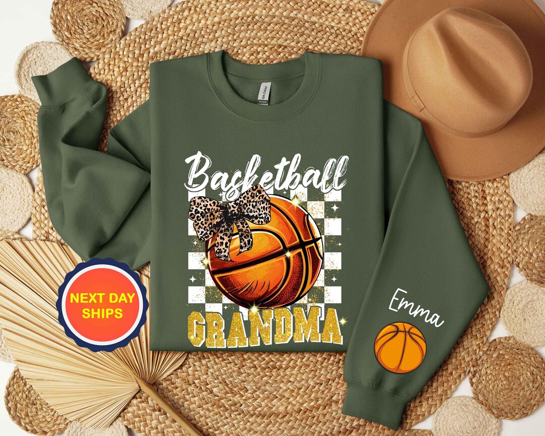 Personalization Grandma Basketball Sweatshirt or Hoodie, Basketball ...