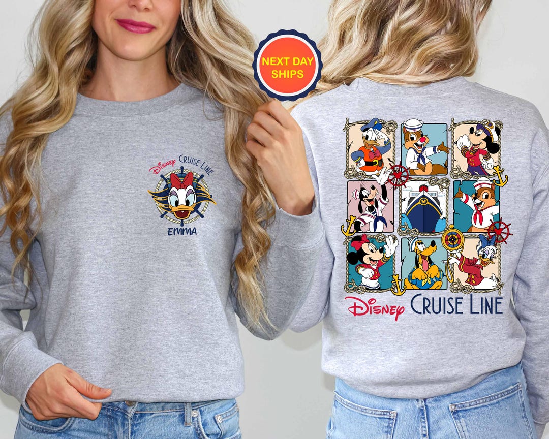 Personalization Daisy Cruise Line Sweatshirt or Hoodie, Disney Trip ...
