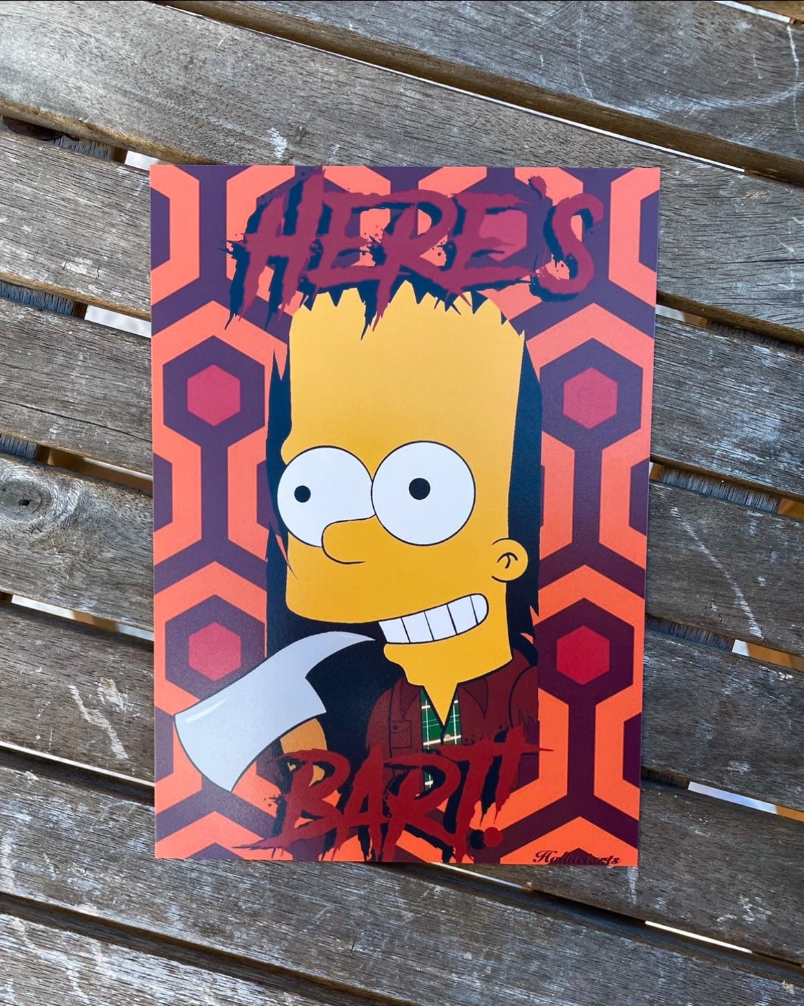 Heres Bart Bart Simpson as Jack Torrance in The Shining | Etsy