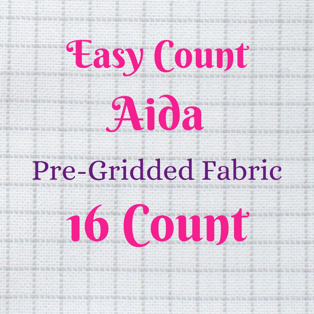Easy Count Pre-gridded Cross Stitch Aida Fabric - 16 Count by the Bolt ...