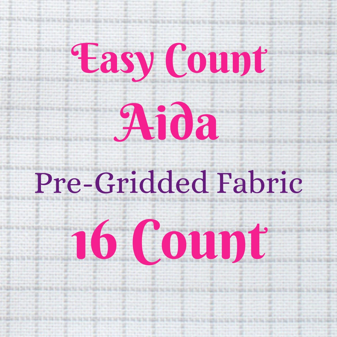 Easy Count Pre-gridded Cross Stitch Aida Fabric - 16 Count by the Bolt ...