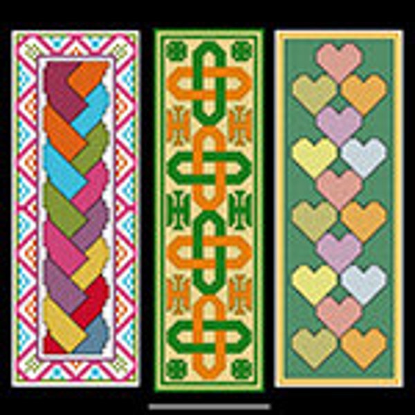 Celtic Cross Stitch Bookmark Pattern - Etsy