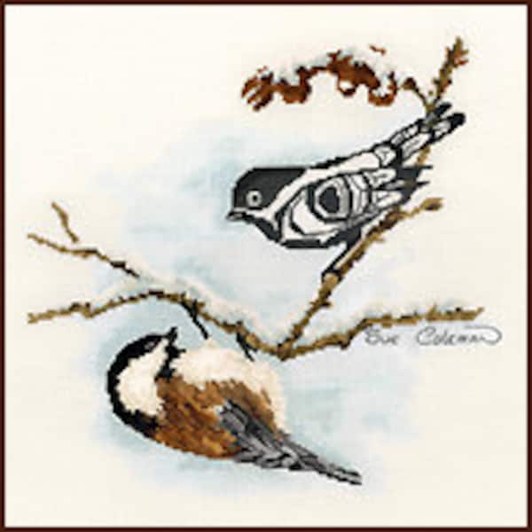 Chickadee Cross Stitch Pattern - Etsy