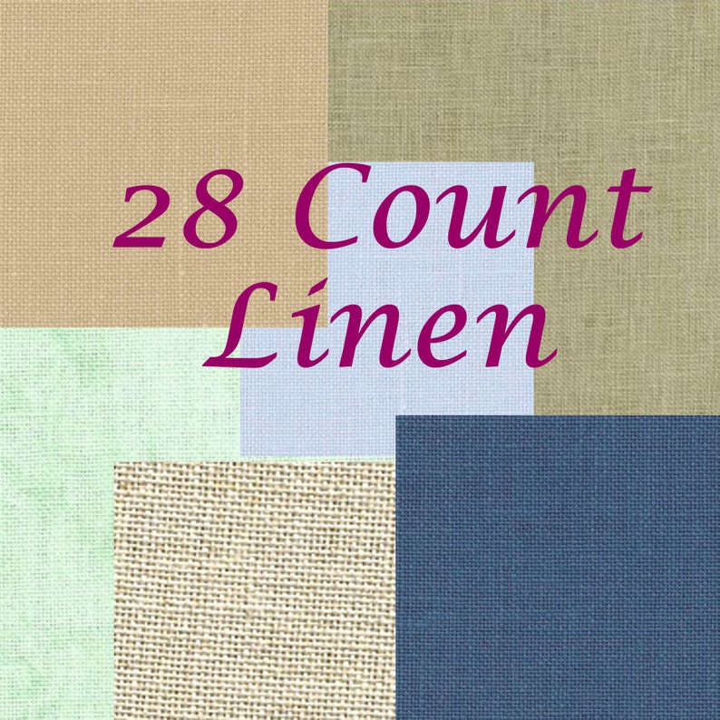 ZWEIGART Cross Stitch Fabric 28 Count LINEN Fat Quarters Fat | Etsy