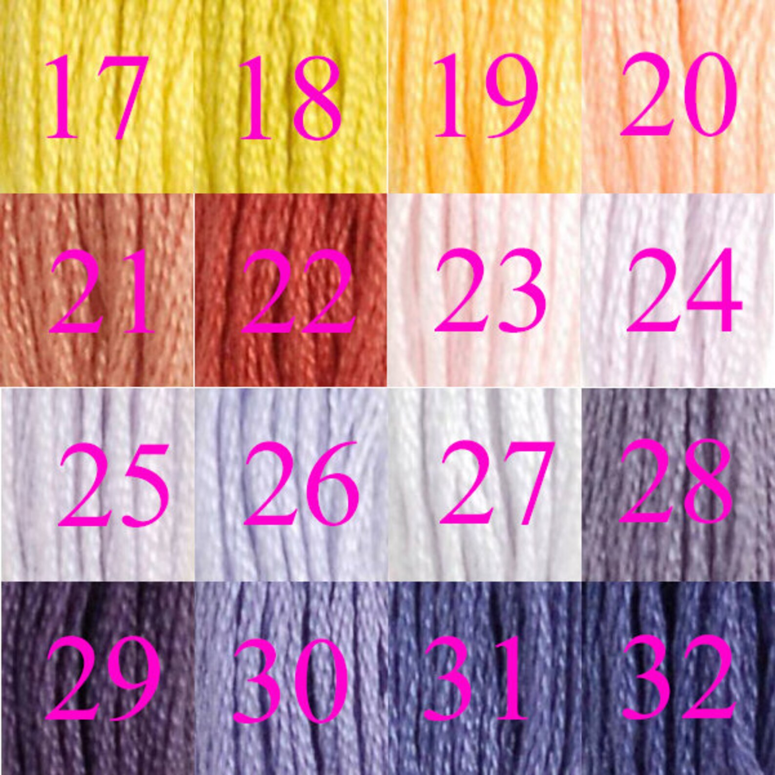 15 Genuine DMC Floss Choose From All 489 Solids Including 35 - Etsy