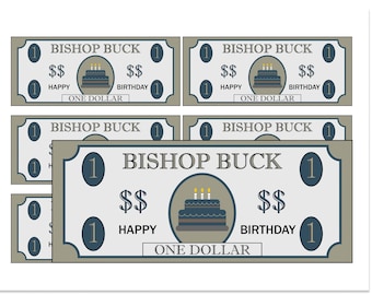 LDS Primary Birthday Bishop Bucks Primary Children Birthday Gift Coupon ...