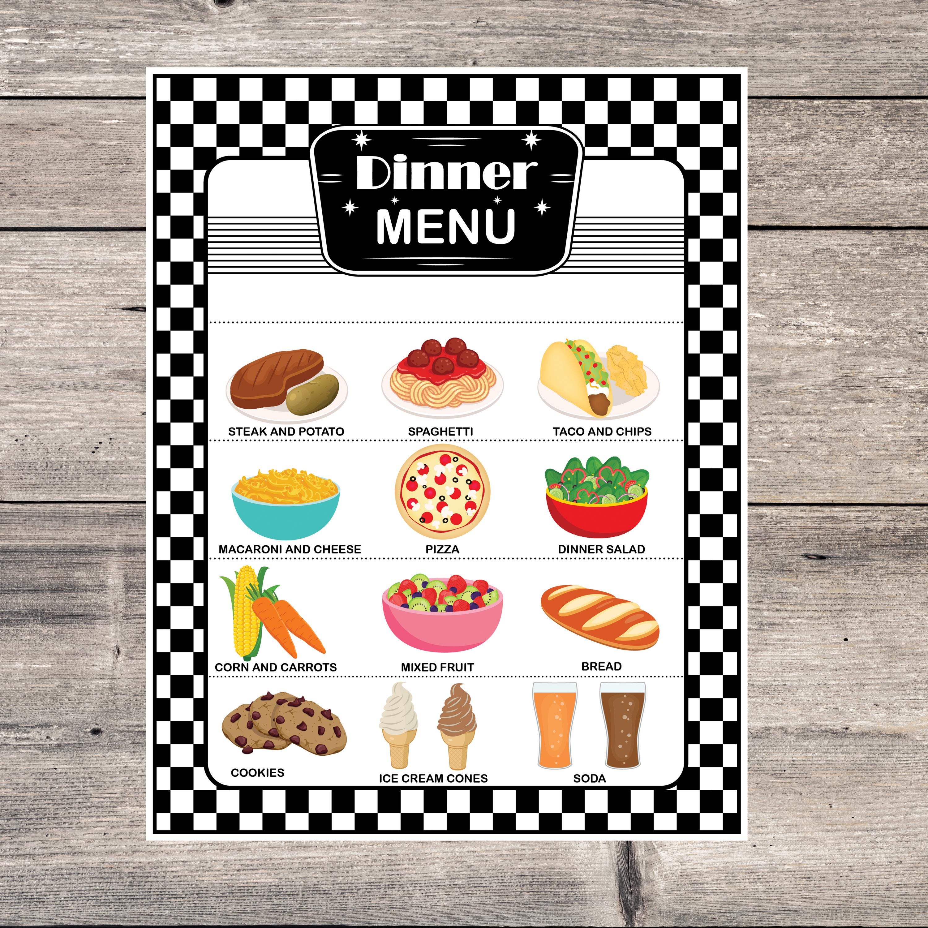 Pretend Play Menu Bundle, Pretend Play Kitchen, Pretend Play Restaurant ...
