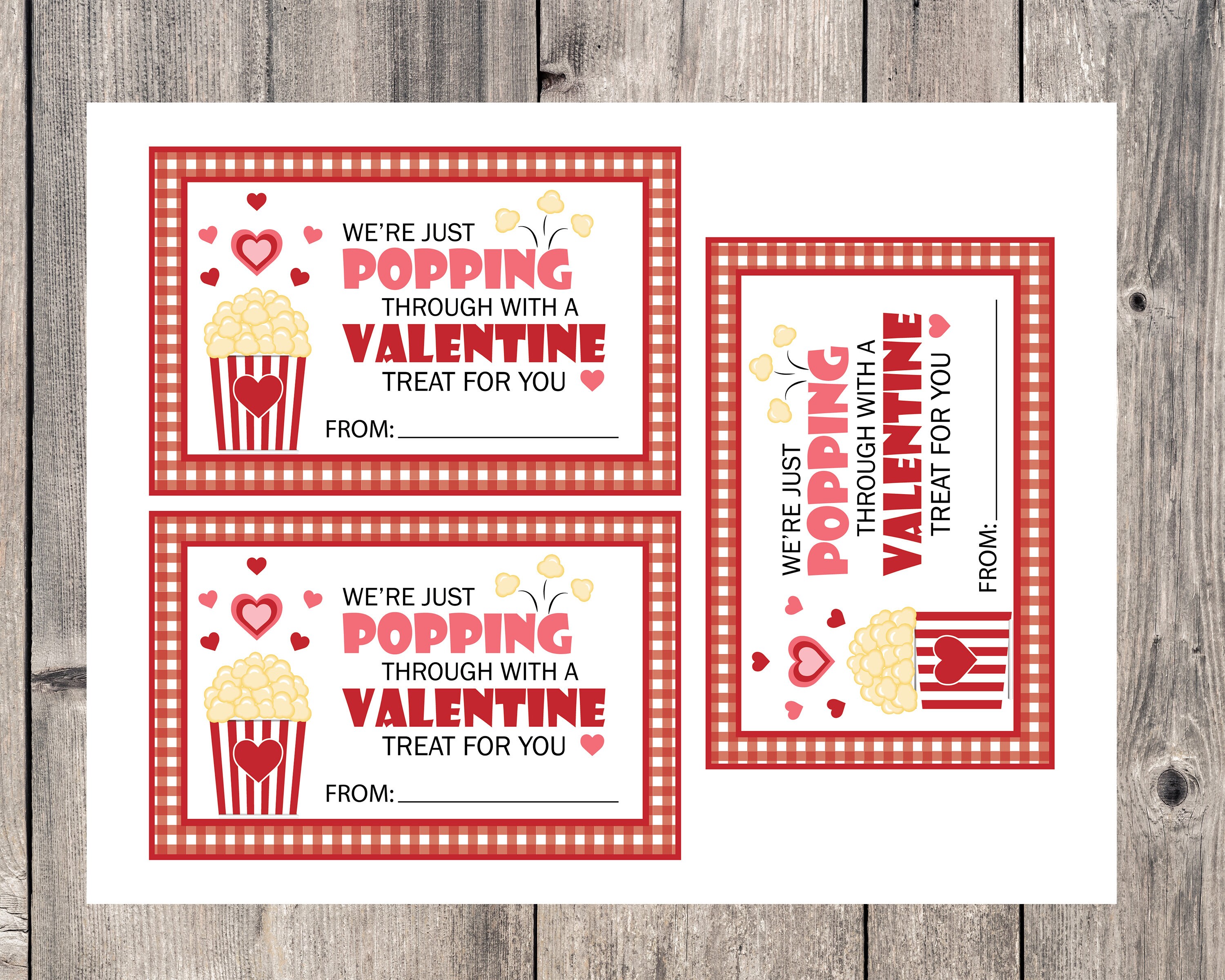 Just Popping Through With A Valentine Treat for You, Digital Valentine ...