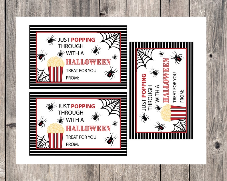 Just Popping Through With A Halloween Treat for You, Halloween Popcorn ...