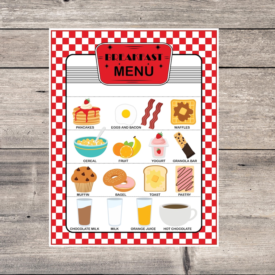 Pretend Play Menu Bundle, Pretend Play Kitchen, Pretend Play Restaurant ...