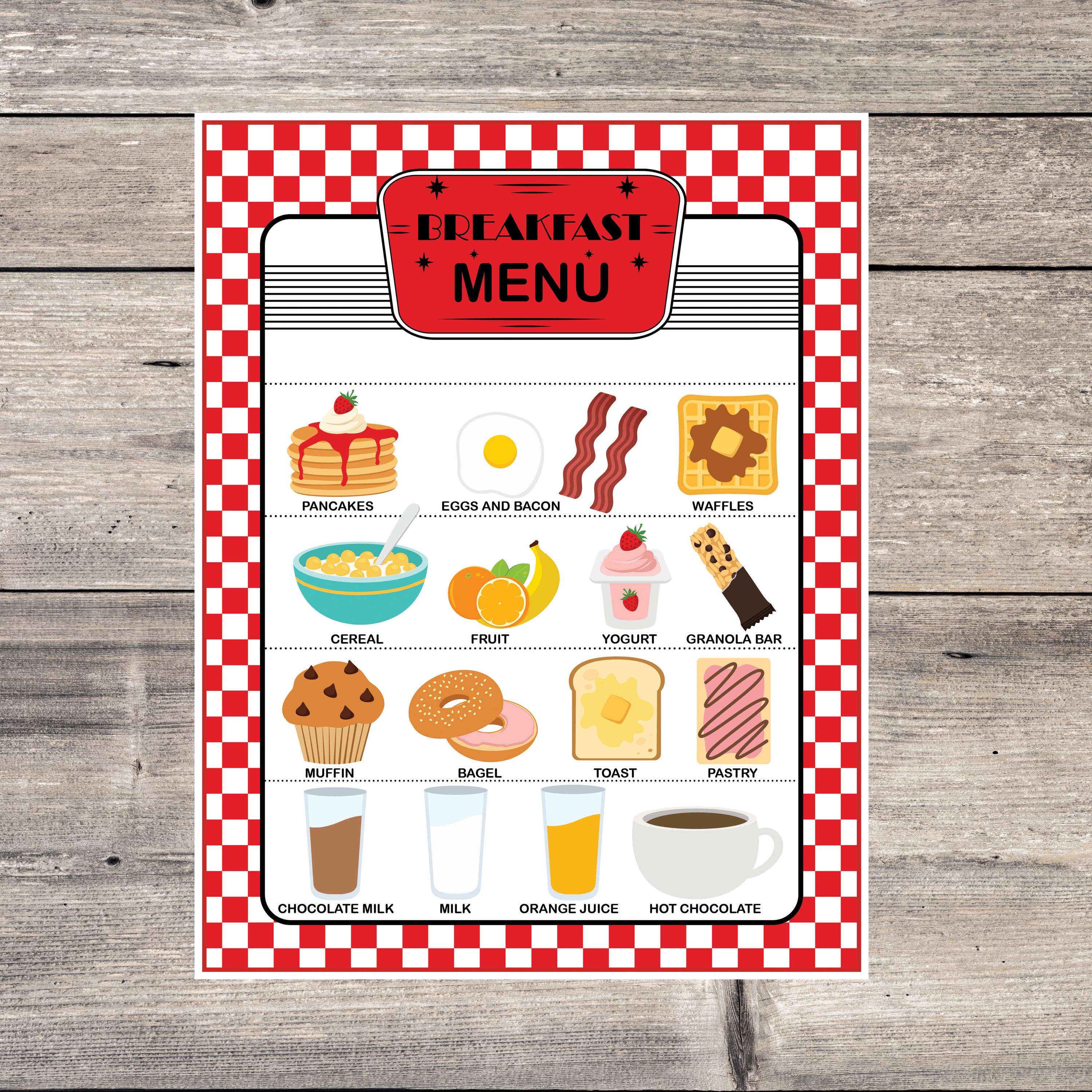 Pretend Play Menu Bundle, Pretend Play Kitchen, Pretend Play Restaurant ...