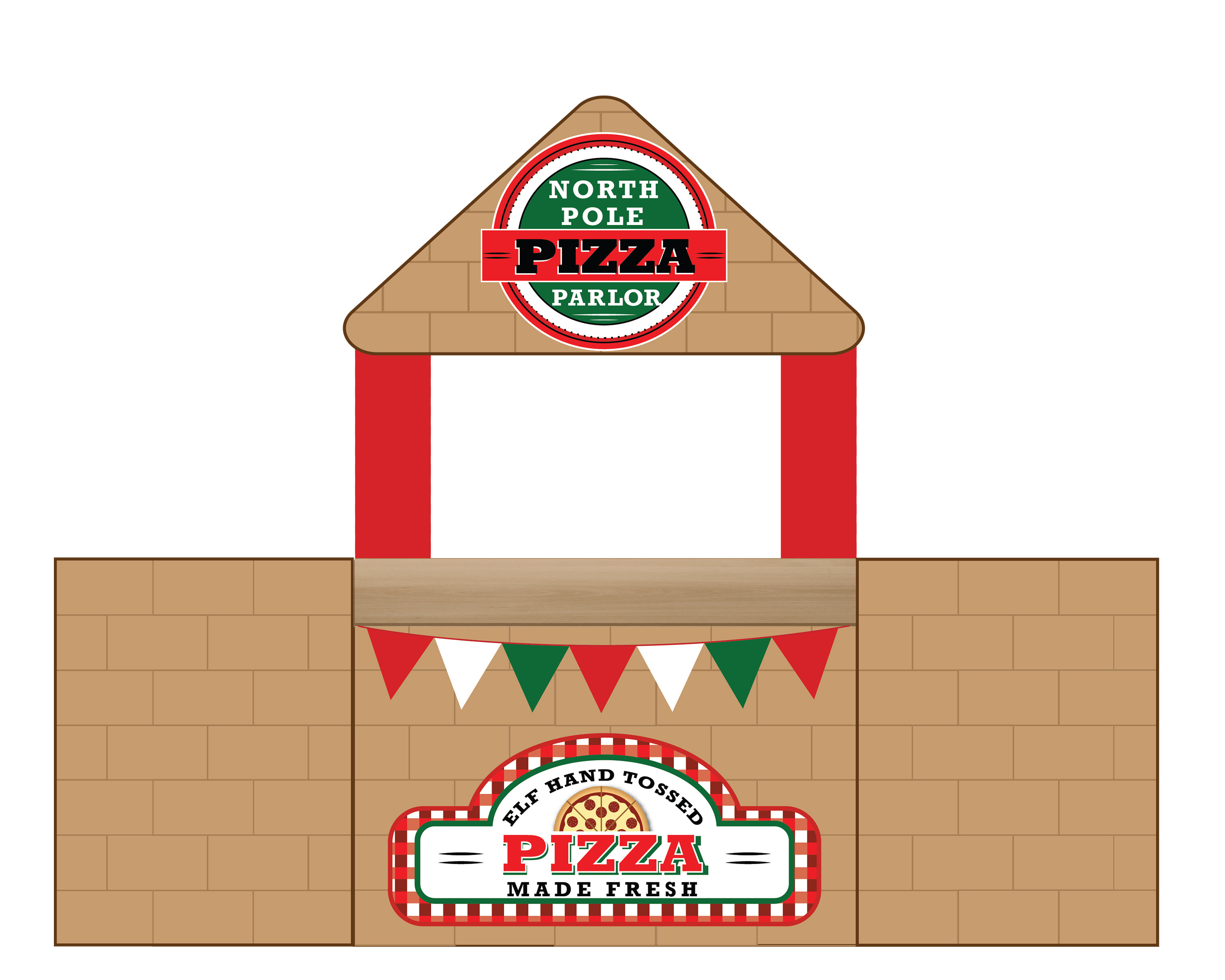 Elf Pizza Stand Printable, Elf Pizza Kit, Elf Christmas Props, Elf ...