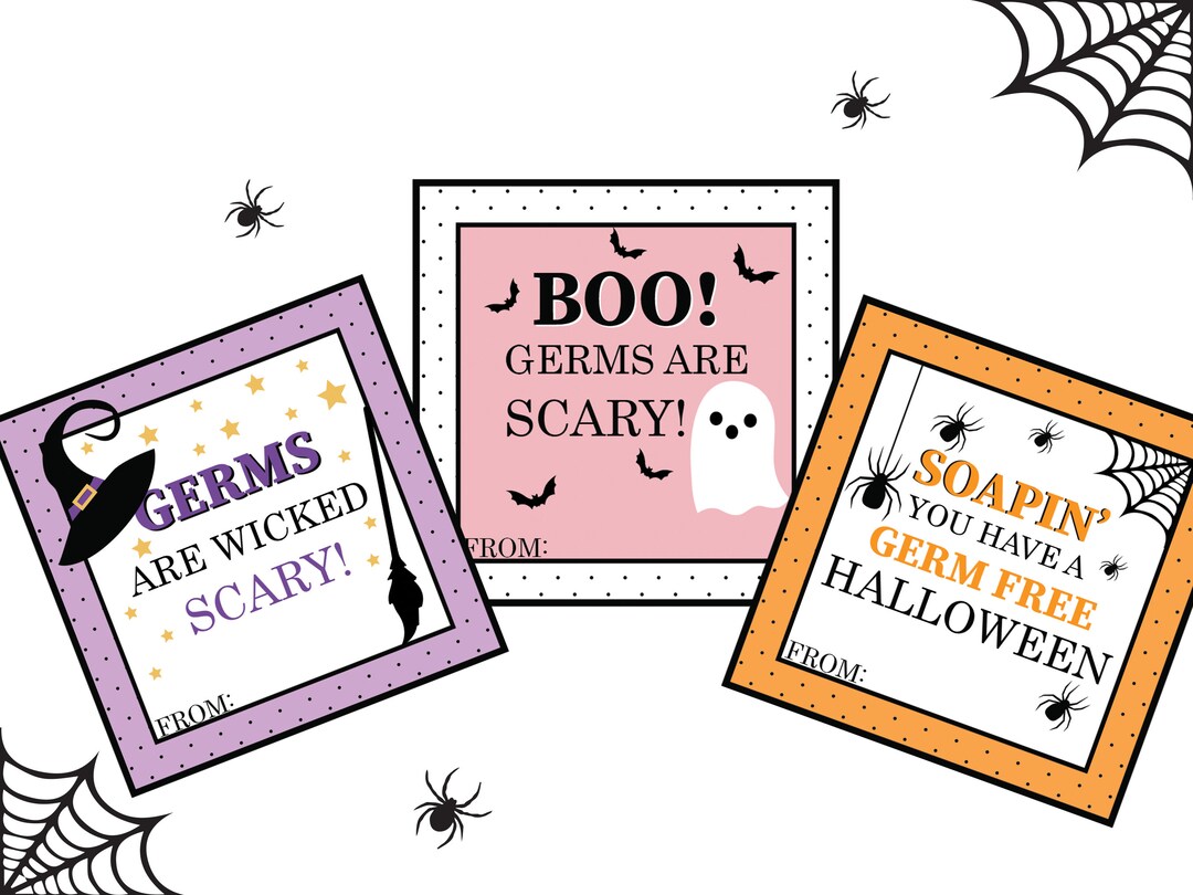 Printable Halloween Soap Tags, Soapin' You Have a Germ Free Halloween ...