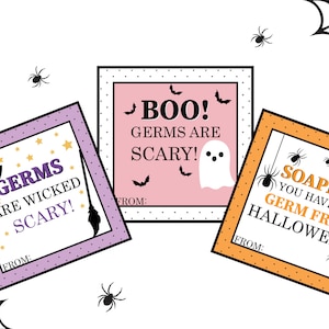 Printable Halloween Soap Tags, Soapin' You Have a Germ Free Halloween ...