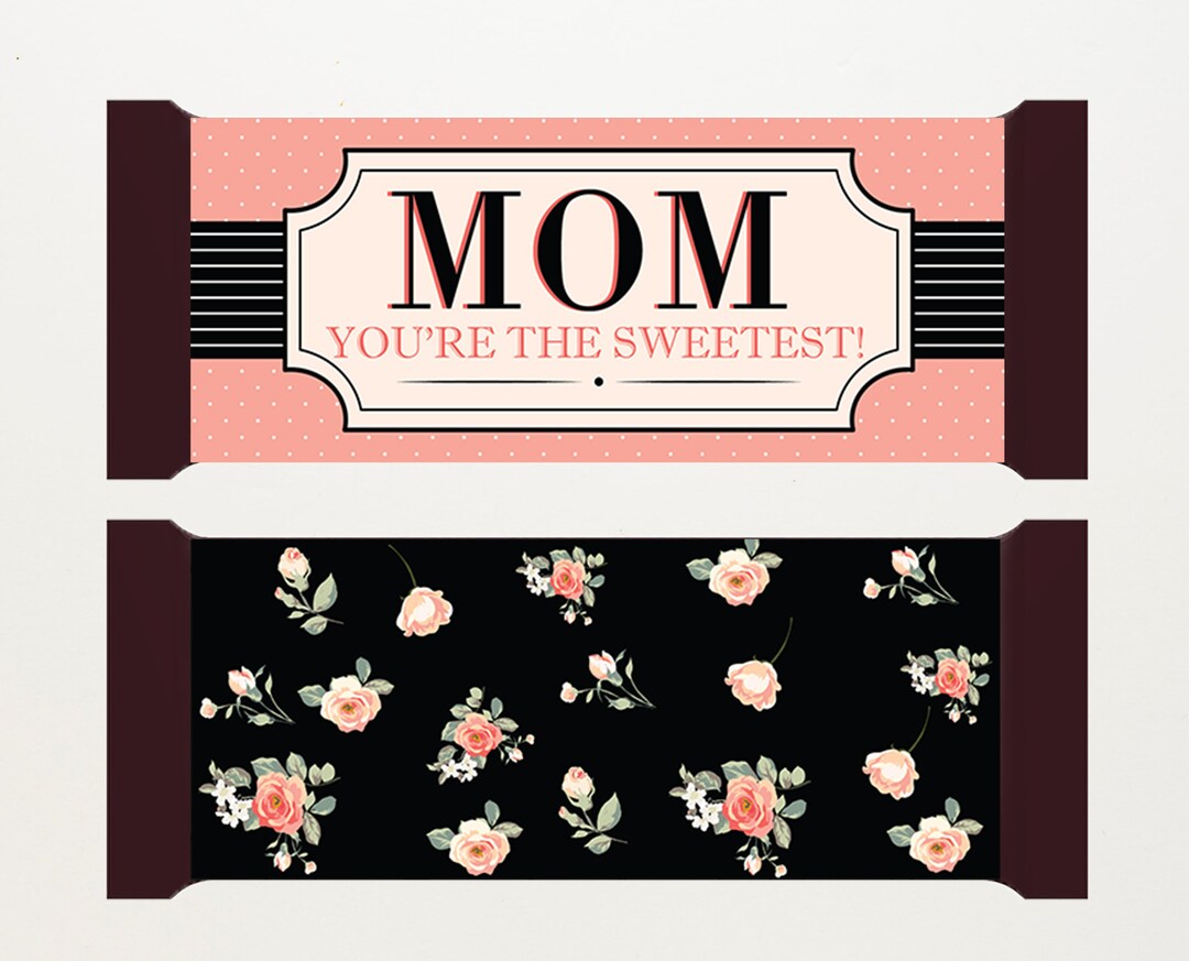 Mother's Day Candy Bar Wrapper, Mother's Day Gift, Printable Mother's ...