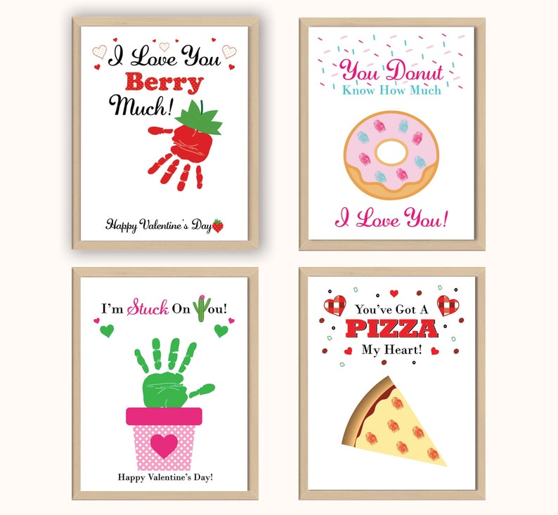 Valentine's Day Handprint Art, Valentine's Day Classroom, DIY Valentine ...