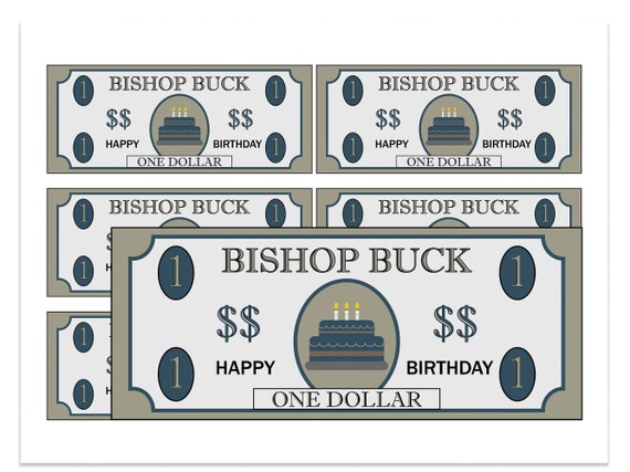 Bishop Bucks LDS Primary Birthday Gift Primary Gift Tags | Etsy