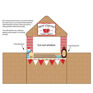 Elf Hot Cocoa Stand, Elf Christmas Props, Printable Elf Hot Cocoa Booth ...