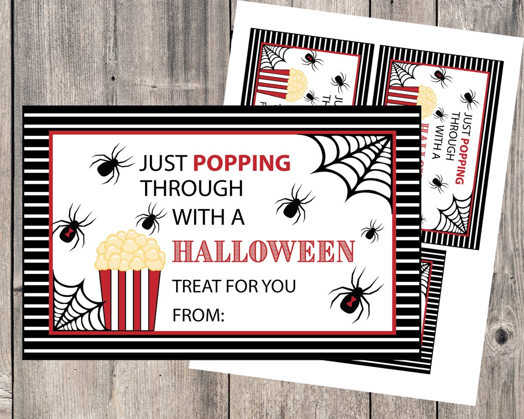 Just Popping Through With A Halloween Treat for You, Halloween Popcorn ...