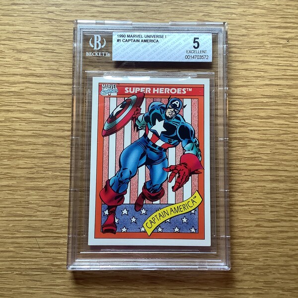 Captain America Trading Cards - Etsy