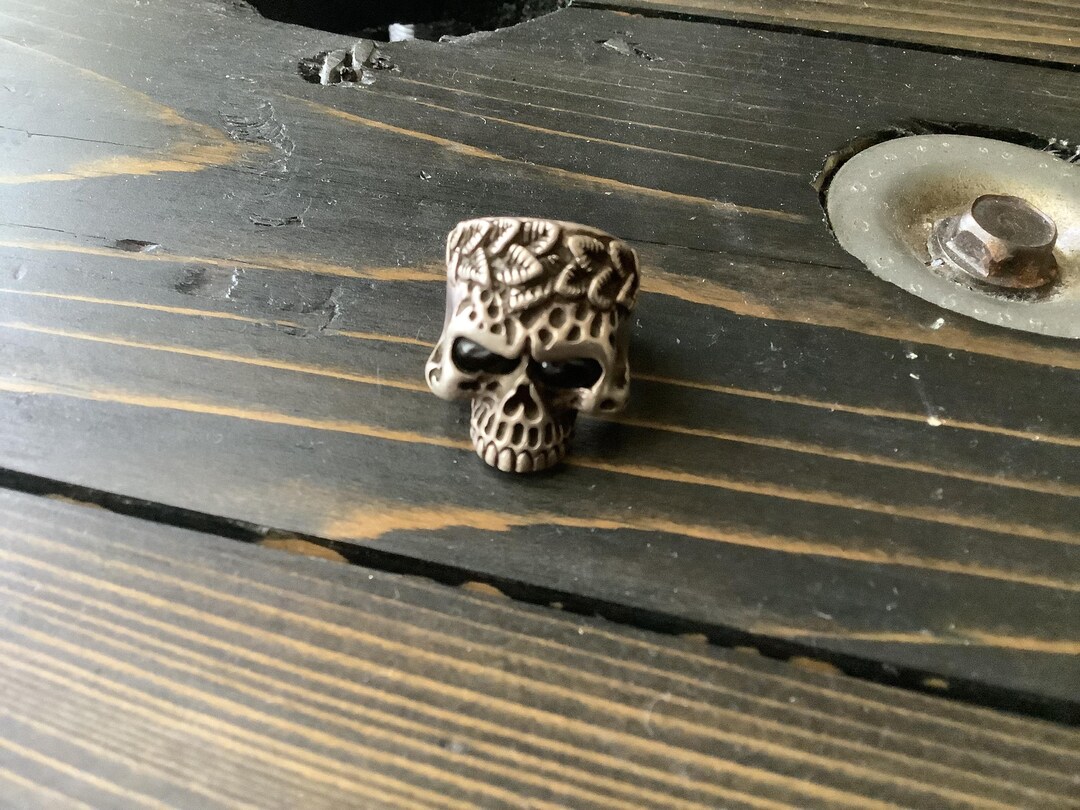 20 Gram 925 Silver Ceasar Skull Ring - Etsy