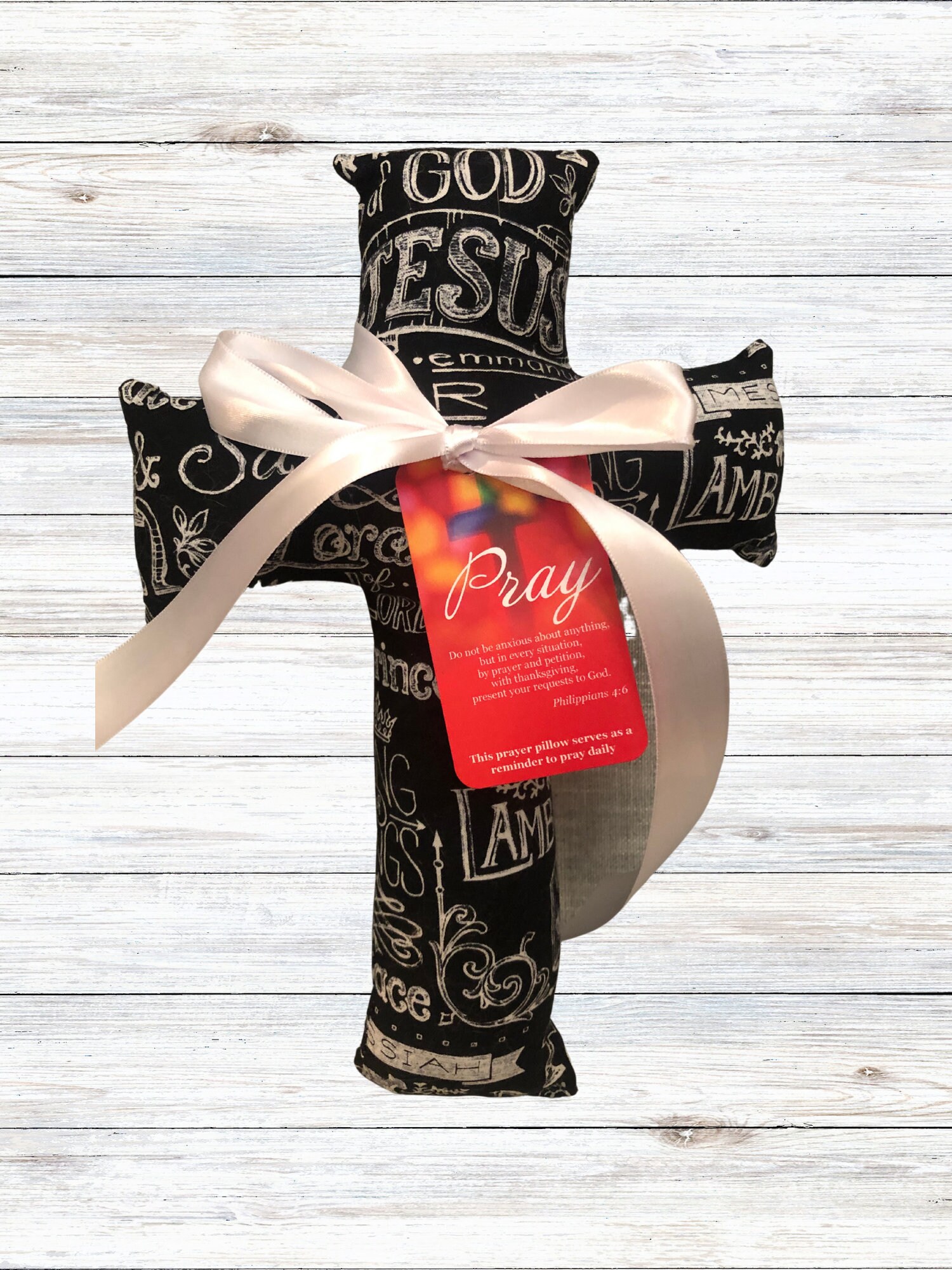 Hand-crafted Cross-shaped Names of Jesus Prayer Pillow - Etsy