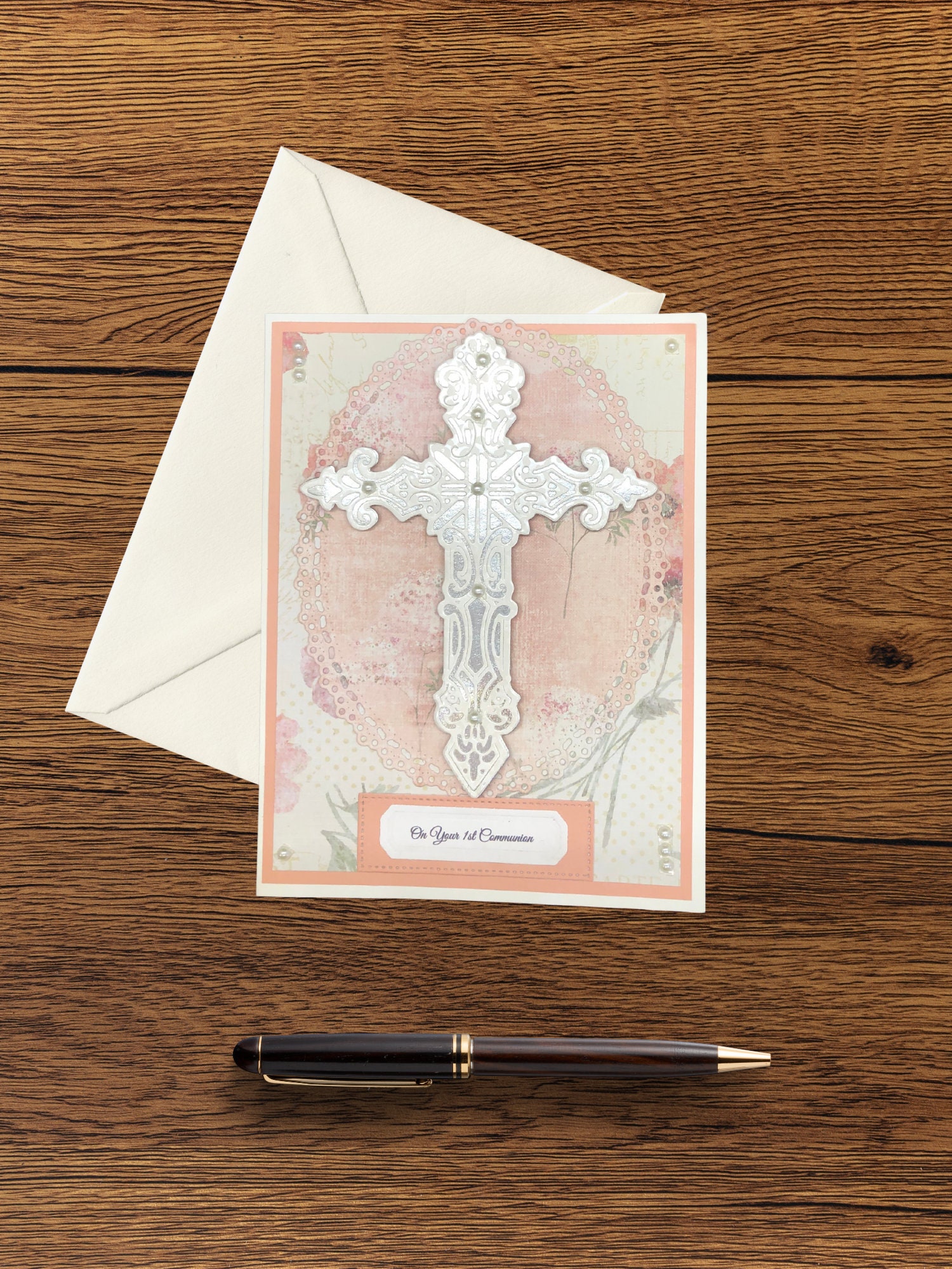 First Communion Card Keepsake for Special Girl Unique Handmade 1st ...