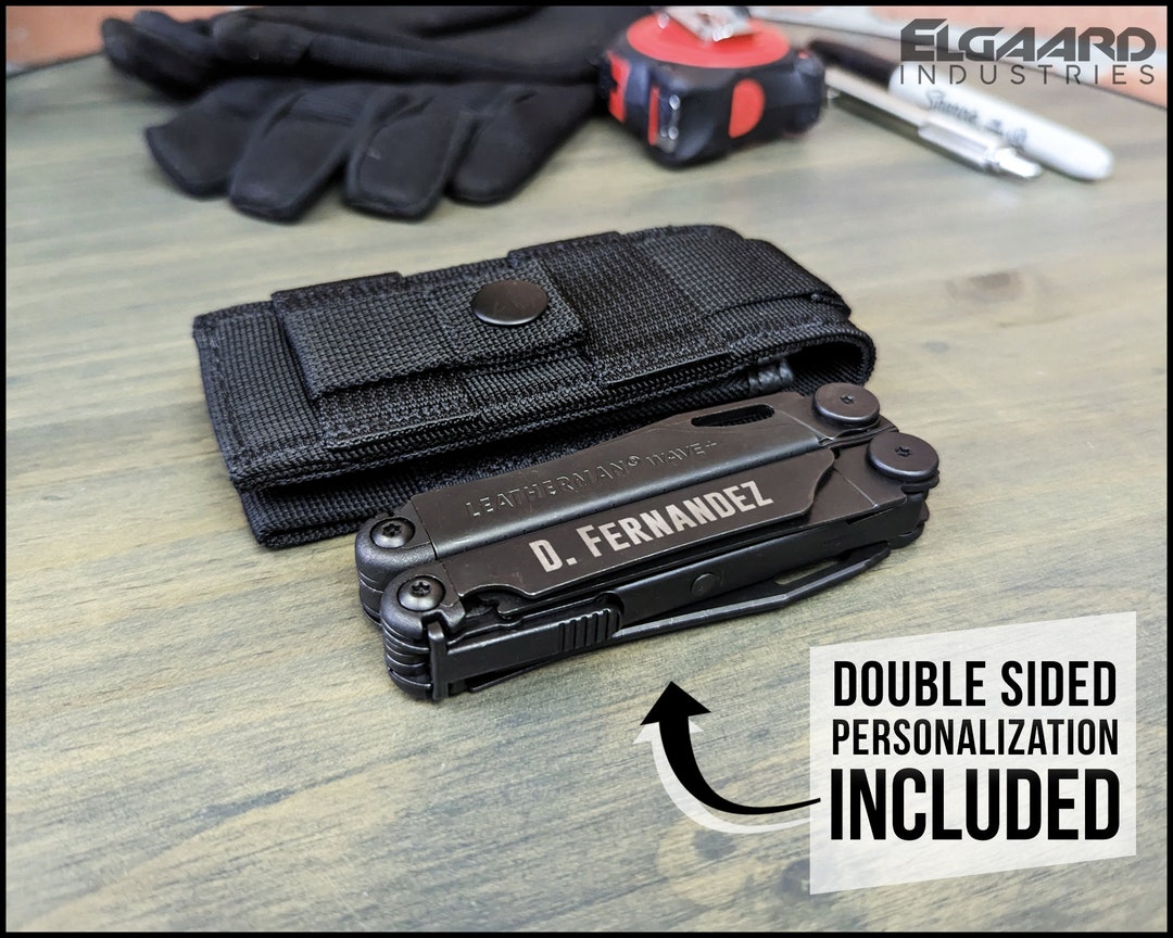 Custom Engraved Multitool Personalized Leatherman Wave Knife Premium Men's Groomsman Gift Laser ...