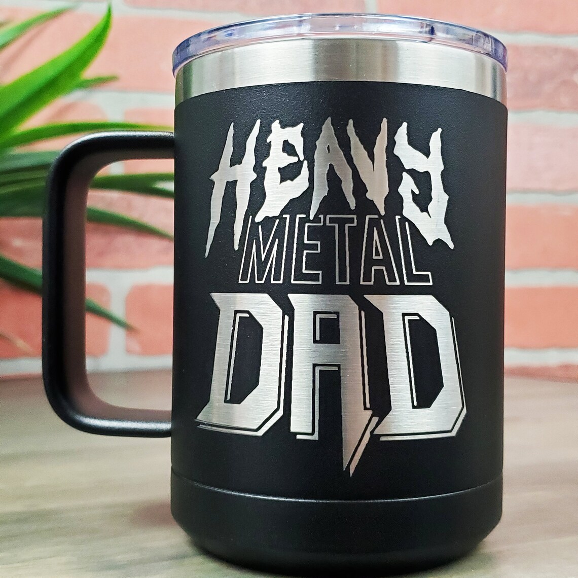 Heavy Metal DAD 15oz Custom Coffee Mug Handle Tumbler - Etsy
