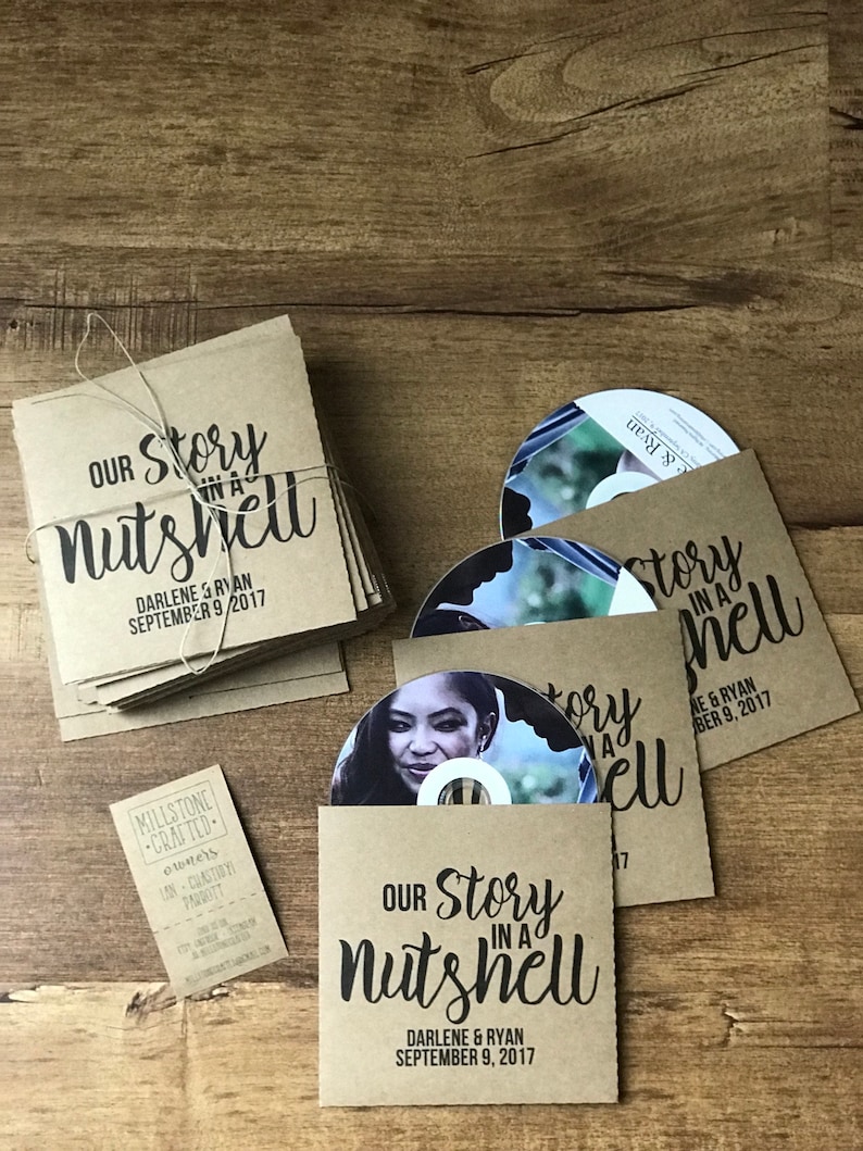 Cd Sleeve Wedding Favors Gifts CD Personalized Envelope - Etsy