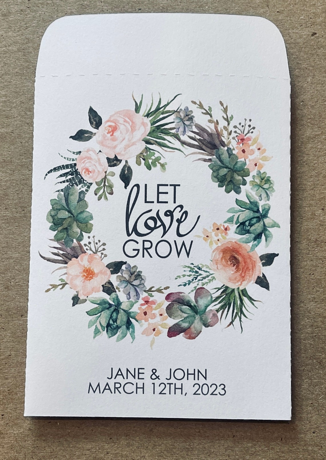 Seed Packets Wedding Favors Gifts Let Love Grow Sets of 25 - Etsy