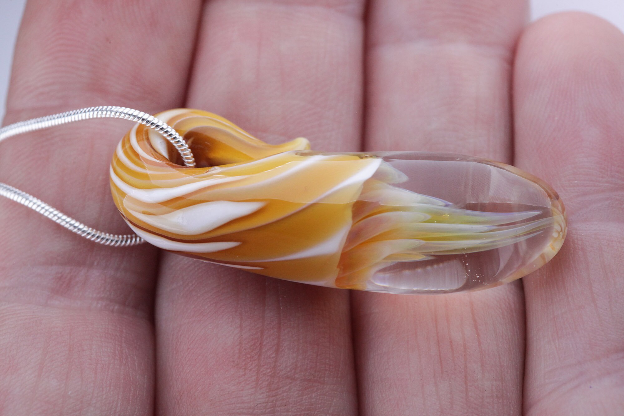Handmade Glass Pendant Necklace - Etsy Denmark