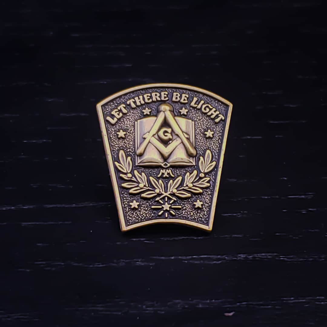Let There Be Light Masonic Keystone Lapel Pin - Etsy