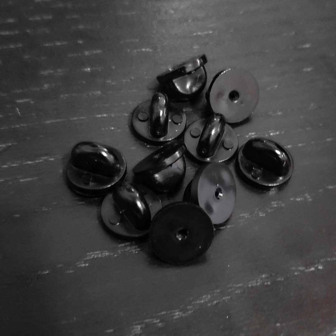 Rubber Pin Backs – 10 Pieces - Etsy