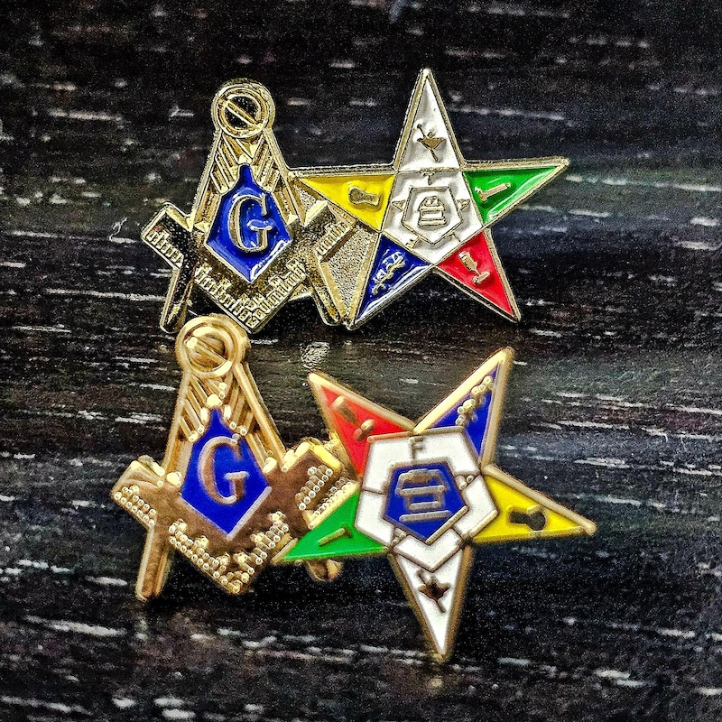 Oes Masonic Lapel Pins - Etsy