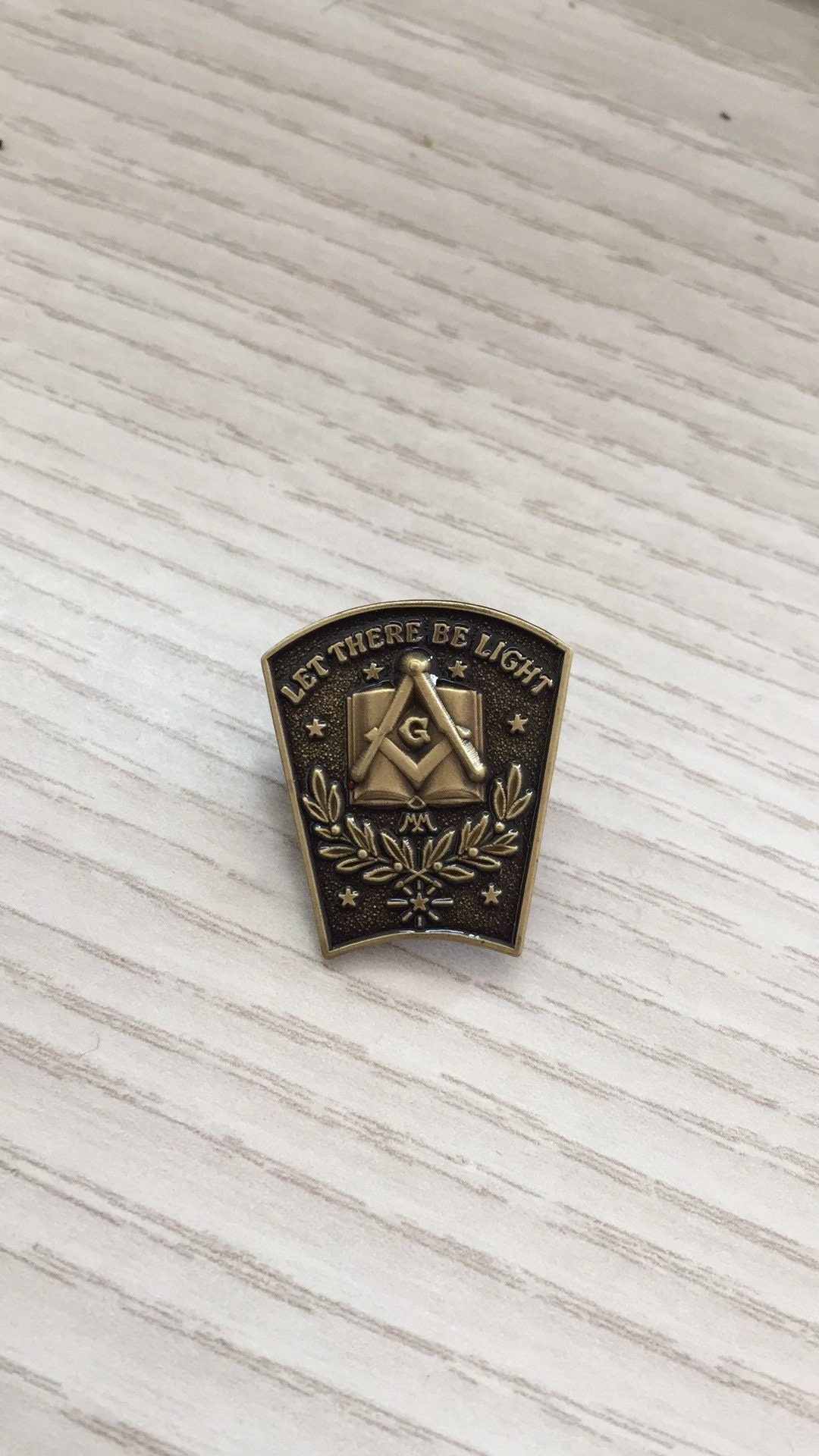 Let There Be Light Masonic Keystone Lapel Pin - Etsy