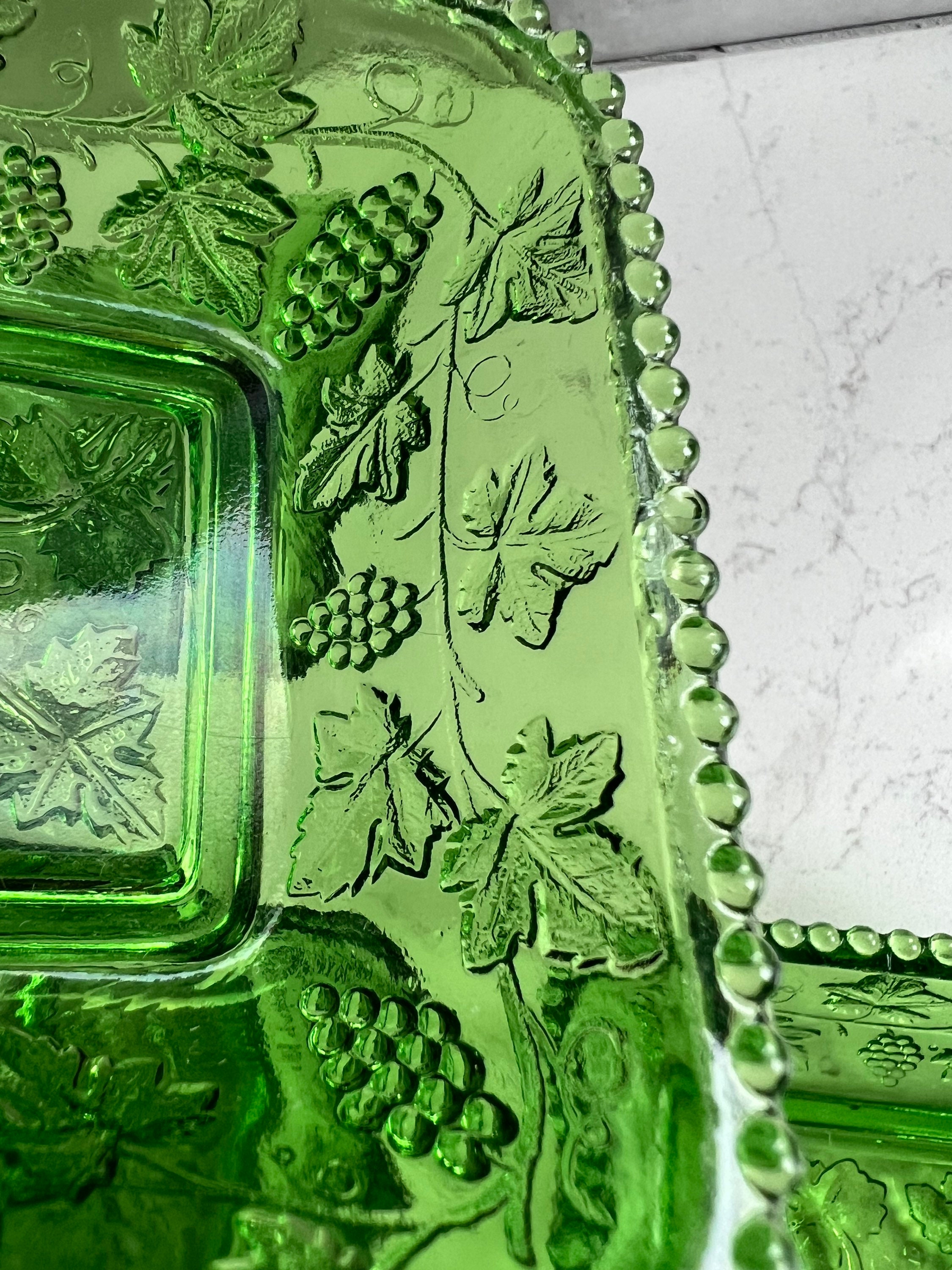 Rare EAPG Antique US Glass Company California Pattern Green - Etsy