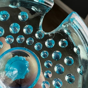 Vintage Fenton Blue Opalescent Hobnail 3 Piece Jam Set, 5"- # 3903 ...