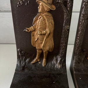 Antique 1920’s John Alden and Priscilla Bookends by Bradley and Hubbard ...