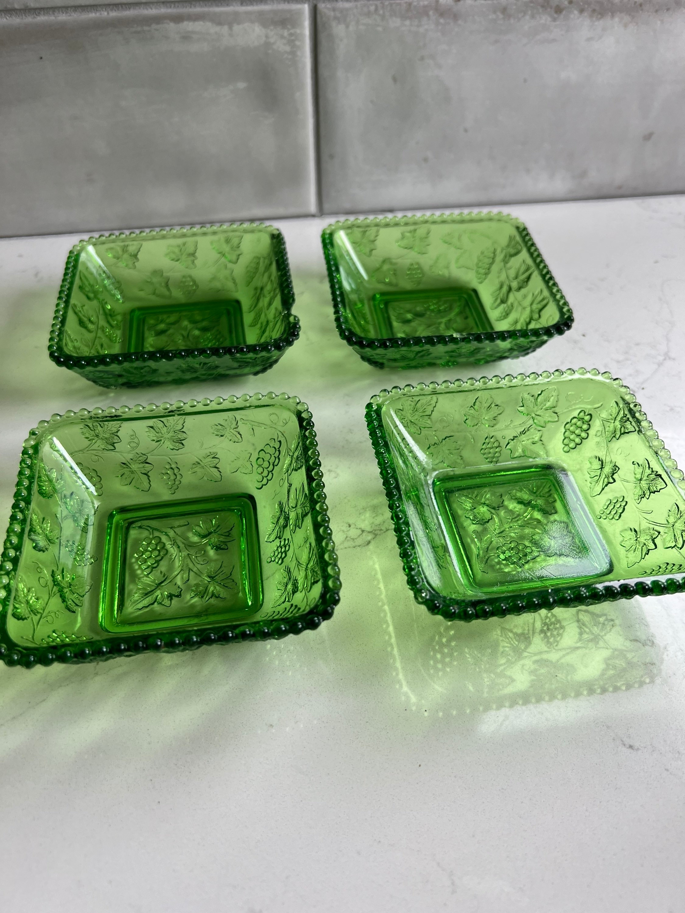 Rare EAPG Antique US Glass Company California Pattern Green - Etsy