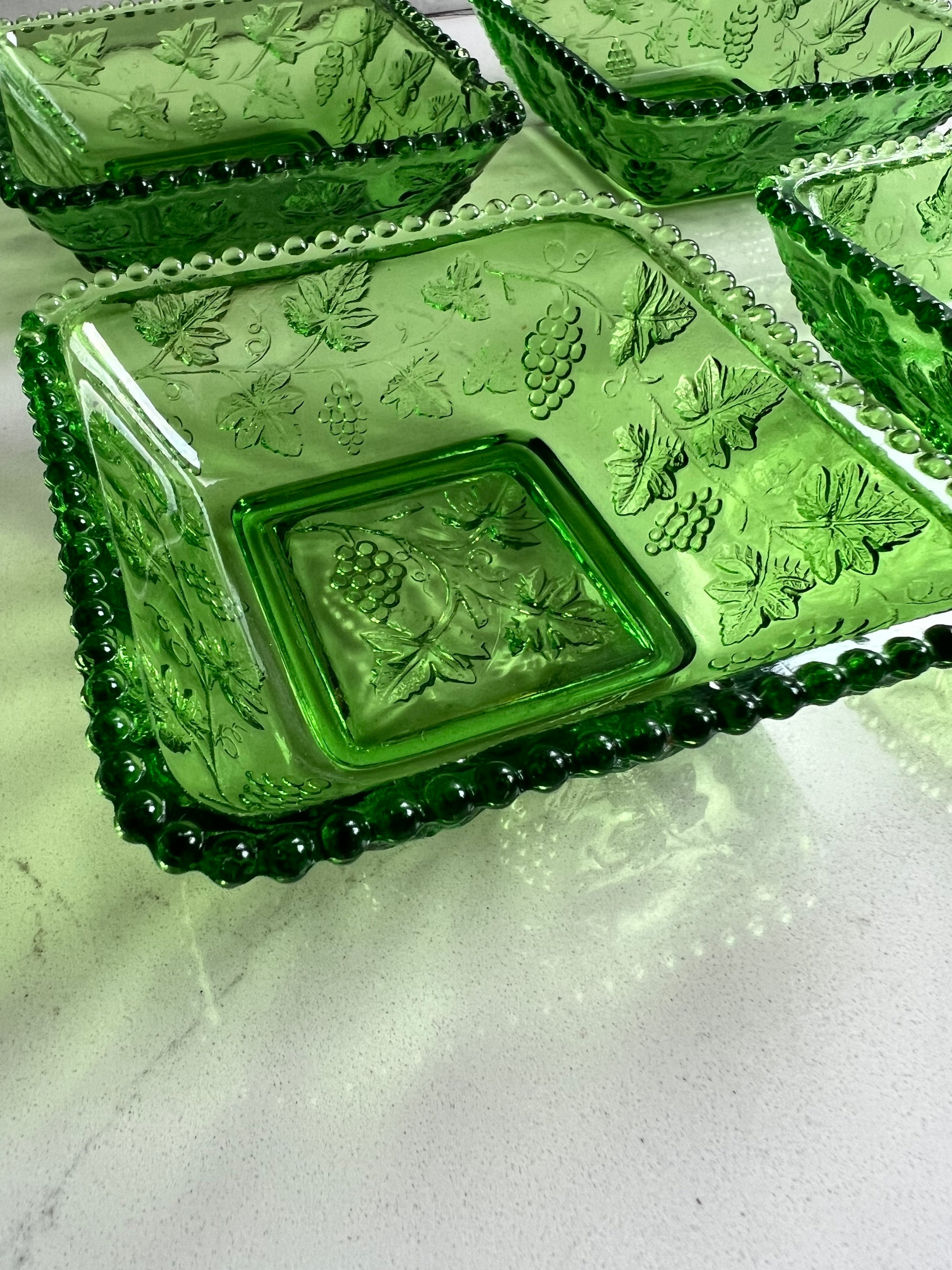 Rare EAPG Antique US Glass Company California Pattern Green - Etsy