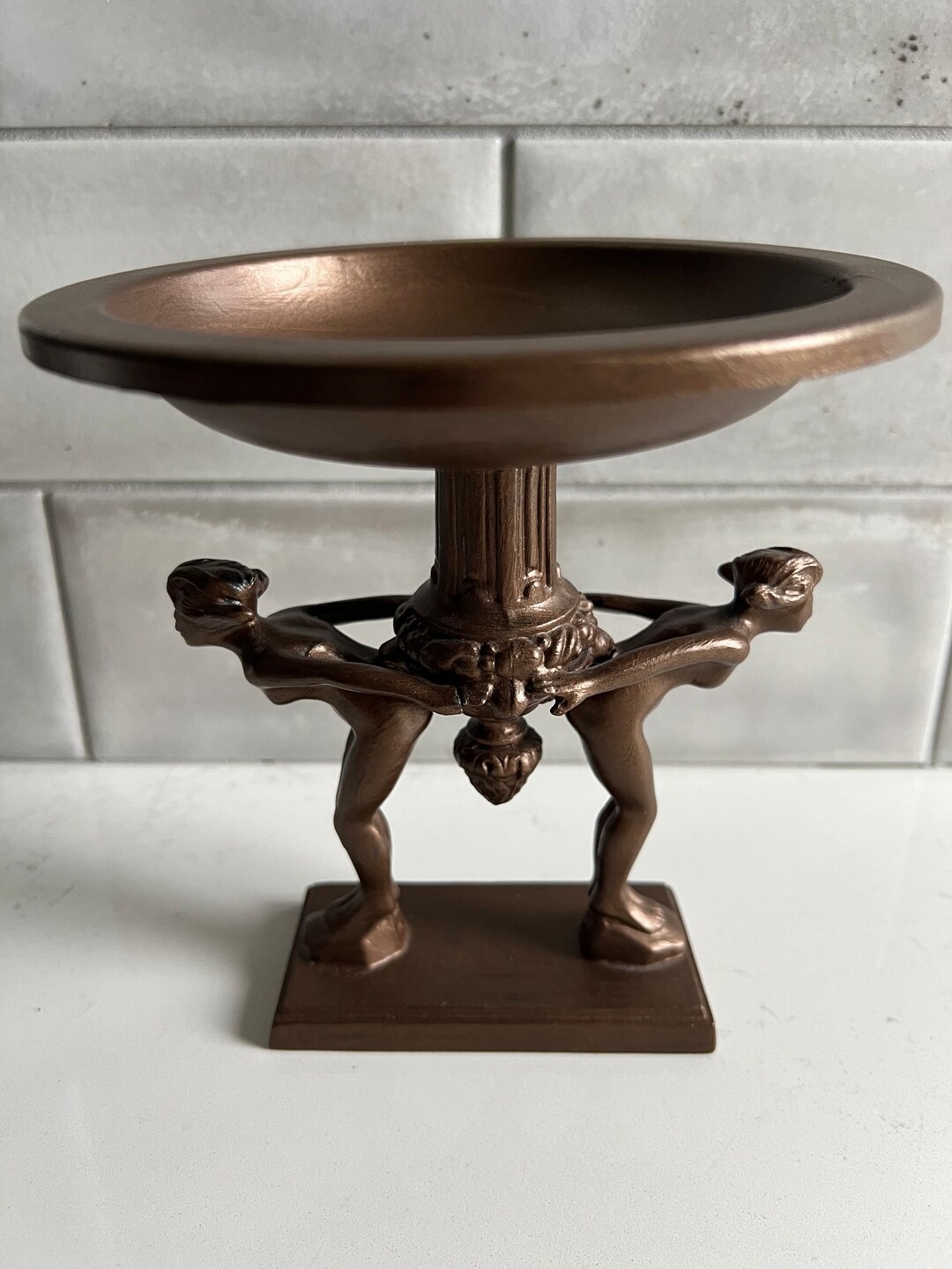 Antique 1920’s Ronson, LV Aronson Art Deco Nude Compote or Card Tray - Etsy