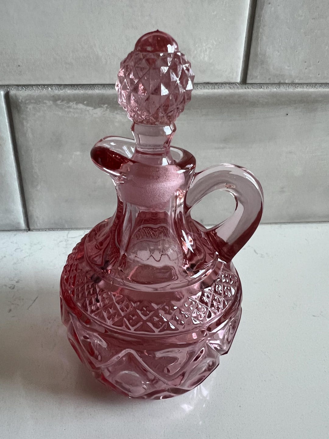 Vintage Imperial Glass Pink Cape Cod Cruet With Stopper- Circa 1960's ...